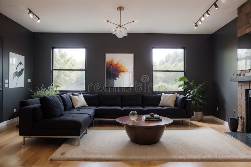 Showcasing Interior Design in Style Calm and Collected Stock ...