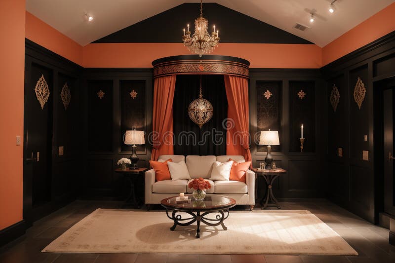 Showcasing Interior Design in Style Chic Citadel Stock Illustration ...
