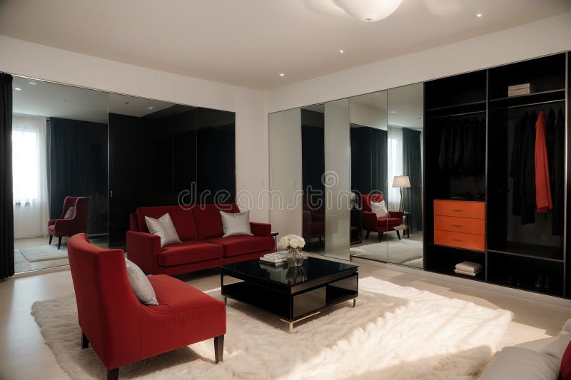Showcasing Interior Design in Style Chic Citadel Stock Illustration ...