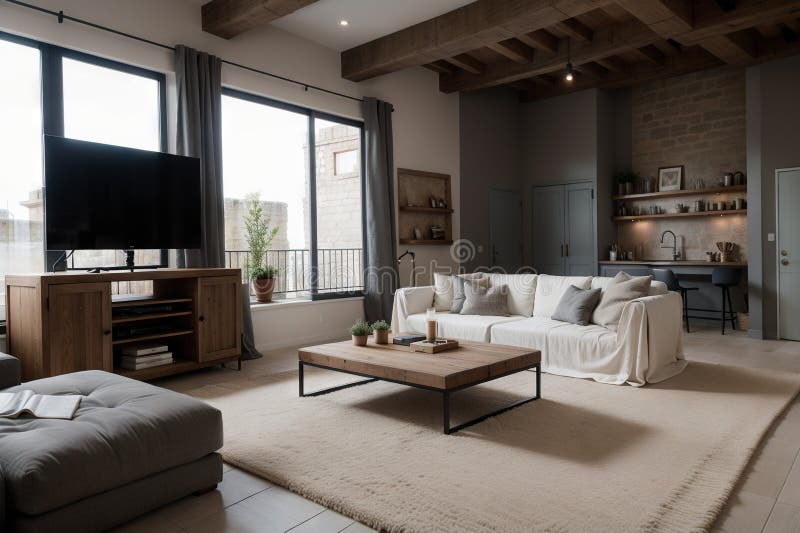 Showcasing Interior Design in Style Chic Citadel Stock Illustration ...