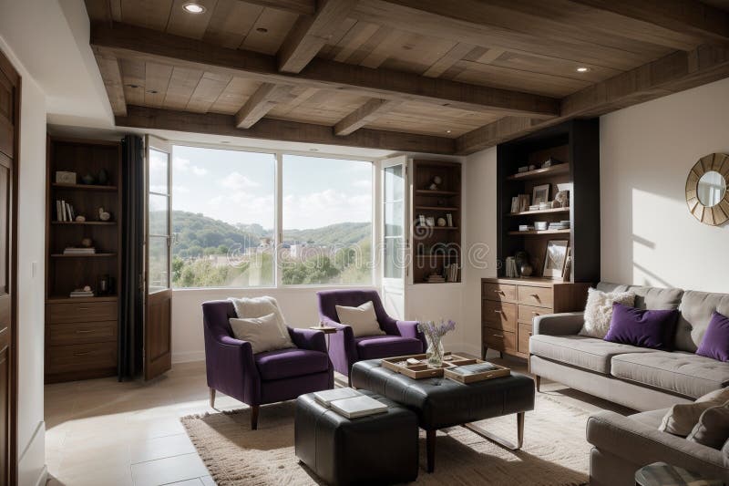 Showcasing Interior Design in Style Chic Citadel Stock Illustration ...