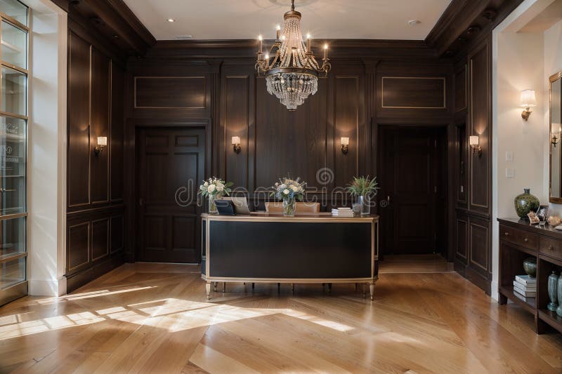 Showcasing Interior Design in Style Chic Citadel Stock Illustration ...