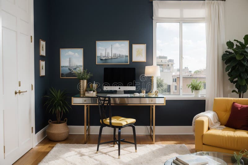 Showcasing Interior Design in Style Chic Citadel Stock Illustration ...