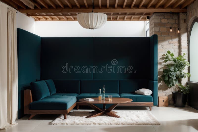 Showcasing Interior Design in Style Cultural Cocoon Stock Illustration ...