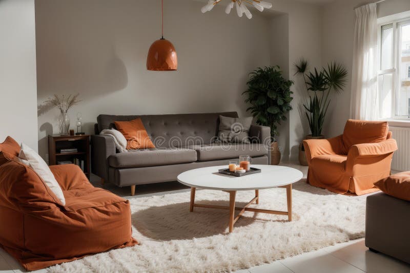 Showcasing Interior Design in Style Cultural Cocoon Stock Illustration ...