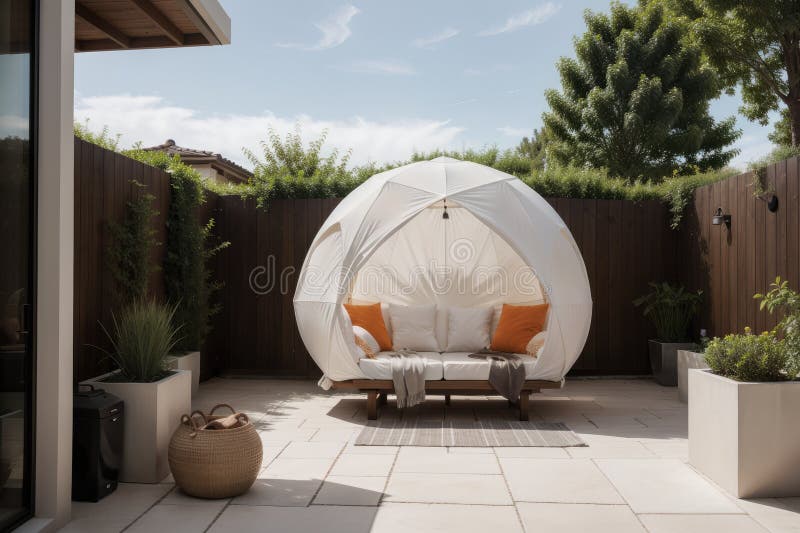 Showcasing Interior Design in Style Cultural Cocoon Stock Illustration ...