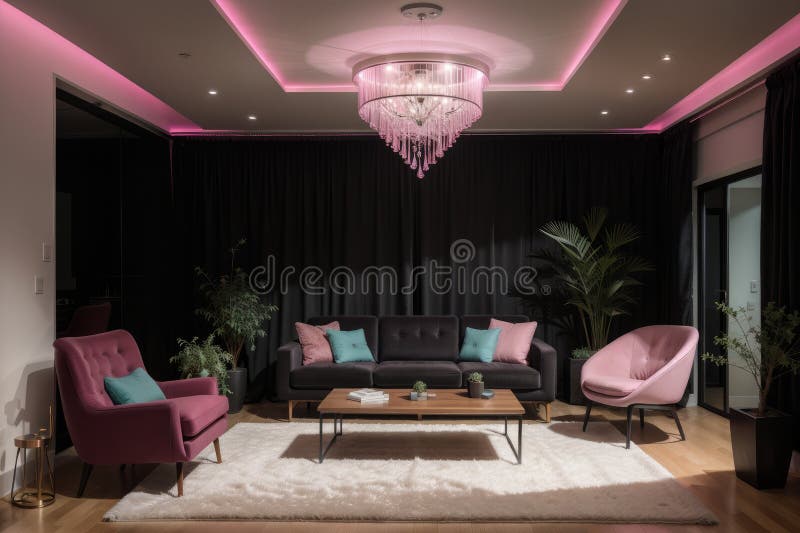 Showcasing Interior Design in Style Ethereal Echoes Stock Illustration ...