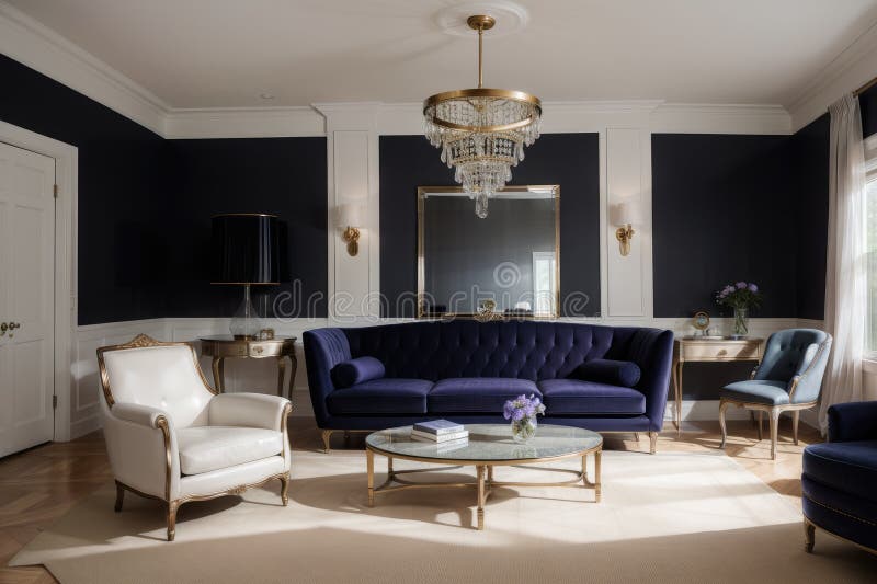 Showcasing Interior Design in Style Ethereal Echoes Stock Illustration ...