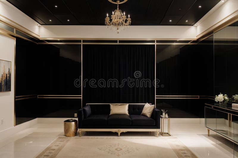 Showcasing Interior Design in Style Ethereal Echoes Stock Illustration ...