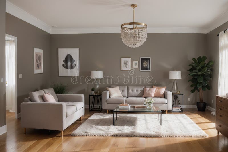 Showcasing Interior Design in Style Funky Fresh Stock Illustration ...