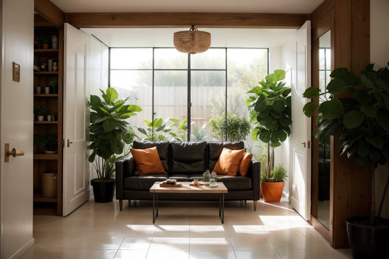 Showcasing Interior Design in Style Garden Glory Stock Illustration ...