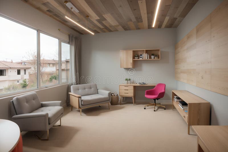 Showcasing Interior Design in Style Modish Module Stock Illustration ...