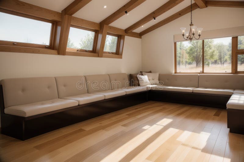 Showcasing Interior Design in Style Prairie Peace Stock Illustration ...