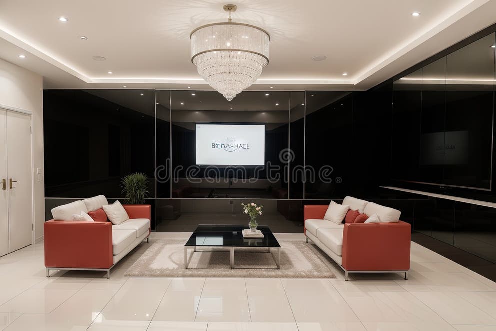 Showcasing Interior Design in Style Pure and Pristine Stock ...