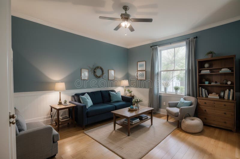 Showcasing Interior Design in Style Quaint Quarters Stock Illustration ...