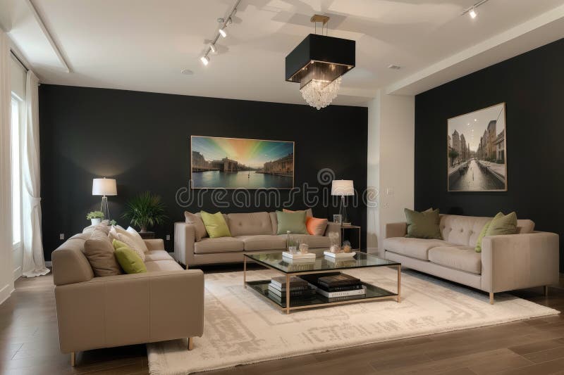 Showcasing Interior Design in Style Splendid Spectrum Stock ...