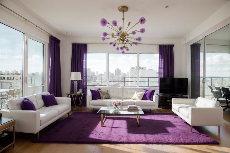 Showcasing Interior Design in Style Vibrant Vision Stock Illustration ...