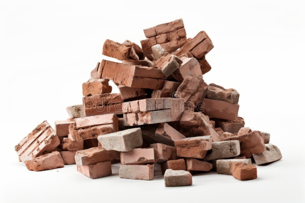 Unleashed Power: Smashed Brick in a Stack- a Dynamic Display of Force ...