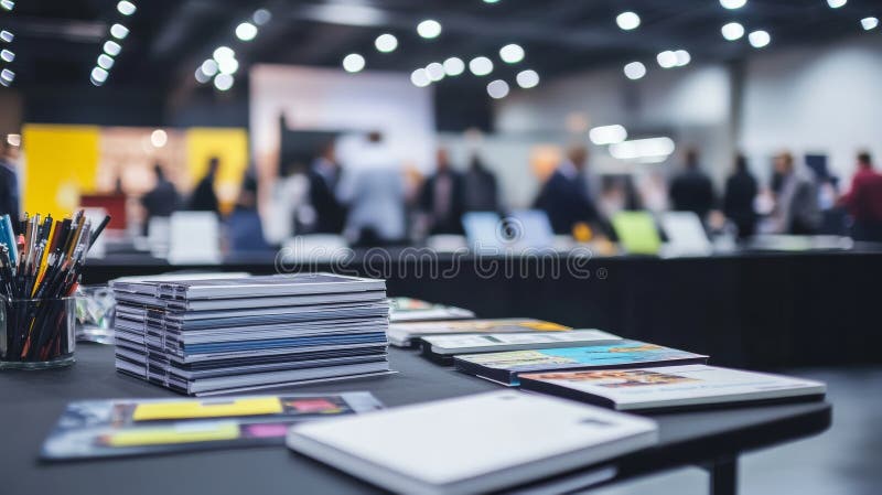Showcasing Notebooks, Brochures, and Print Materials at a Professional ...