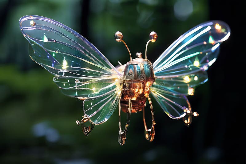 Glimmer a Sparkling Firefly Inspired Flying Machine with a Glowi Stock ...