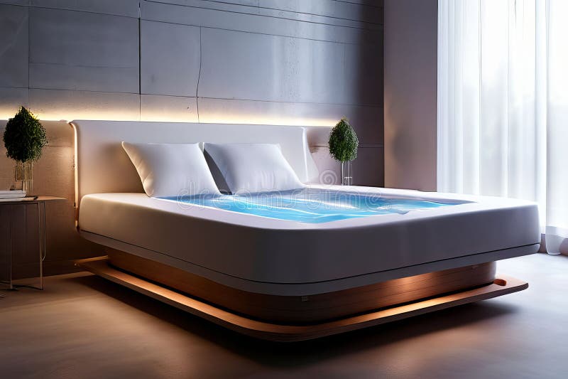 Haptic Feedback Hydrotherapy Bed a Water Filled Bed that Provide Stock ...