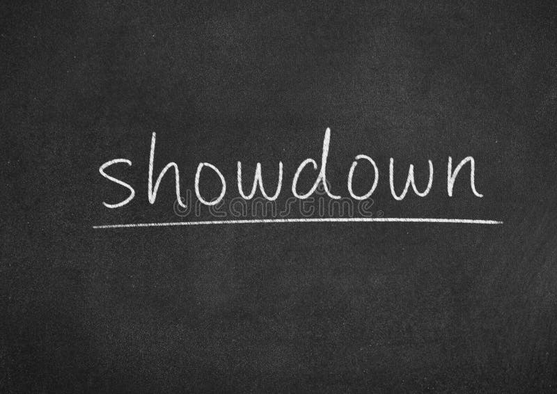 Showdown WORD GR stock image. Image of black, grunge - 84953095