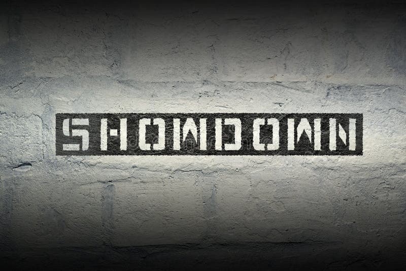 Showdown WORD GR stock image. Image of black, grunge - 84953095