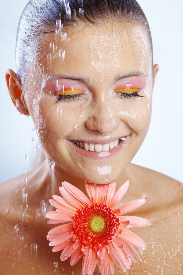 Shower stock image. Image of beauty, flowing, body, girl - 10624853
