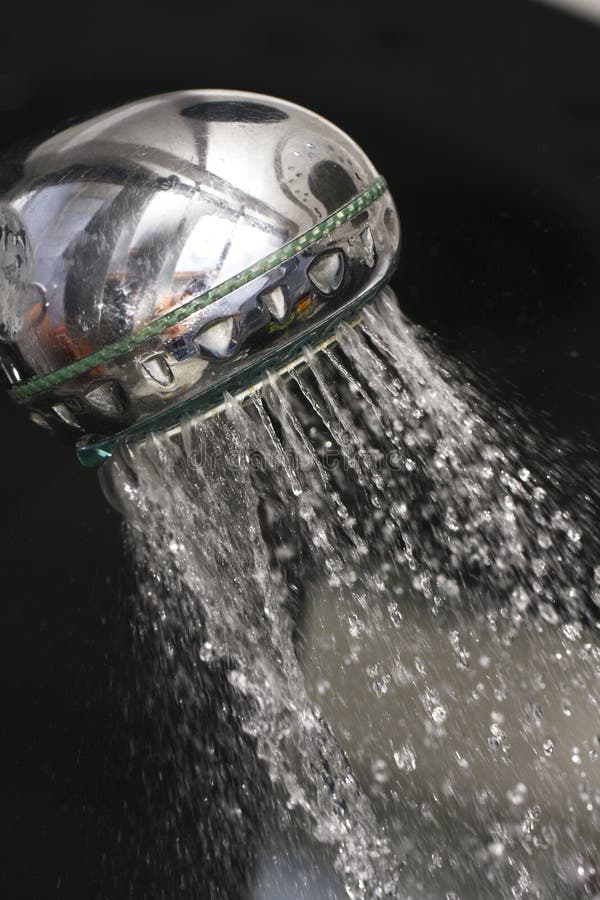 Shower stock image. Image of drain, material, chrome - 53715483