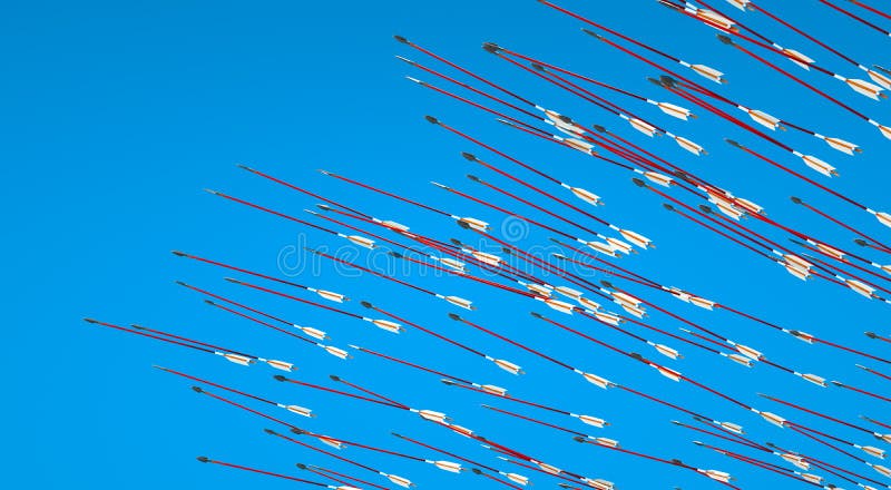 Shower of arrows stock illustration. Illustration of archer - 31645416