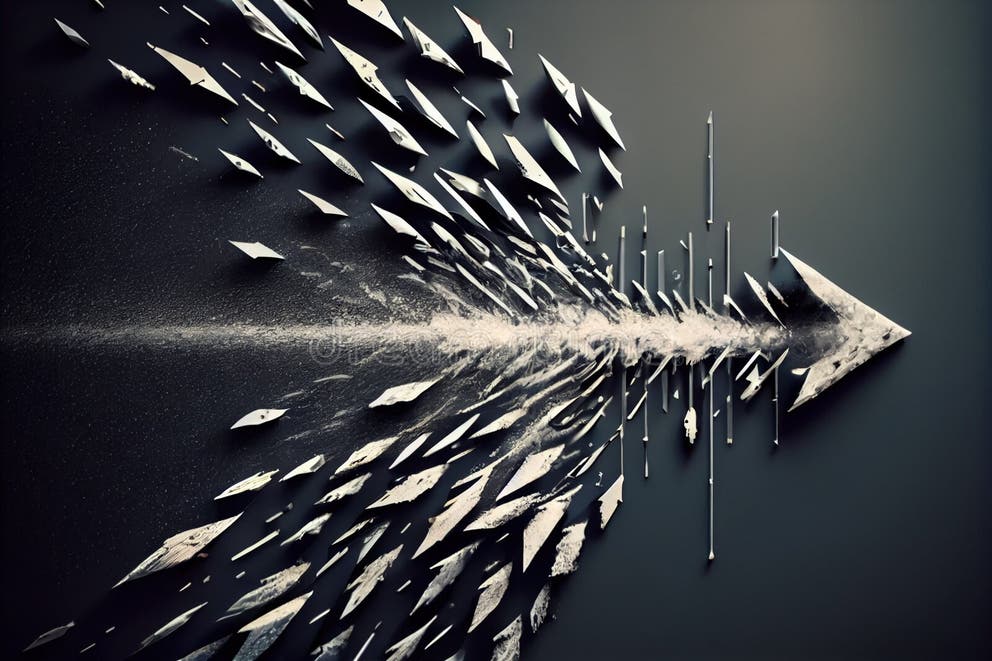 Shower of Arrows, Direction and Intention, Made with Generative AI ...