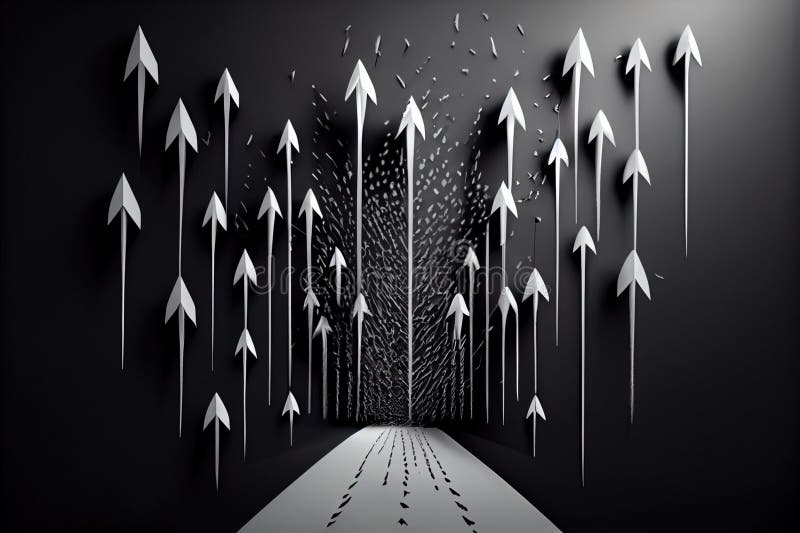 Shower of Arrows, Direction and Intention, Made with Generative AI ...