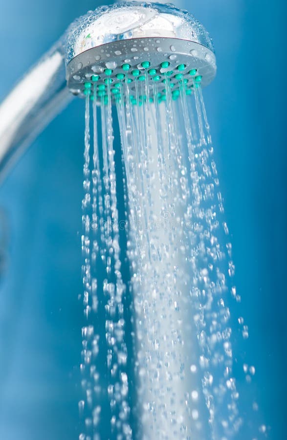 Shower in a bathroom stock image. Image of steel, indoors - 19116779