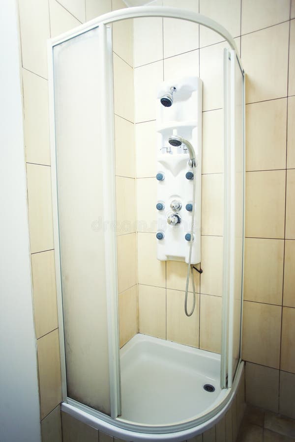 Shower cabin stock photo. Image of small, hygiene, clean - 25131210