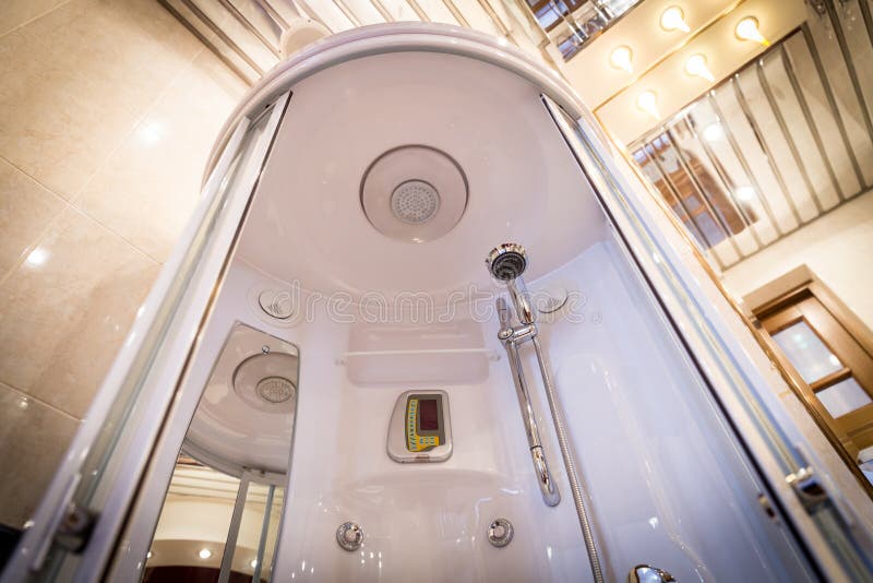 Shower cabin stock image. Image of indoors, domestic - 38668943
