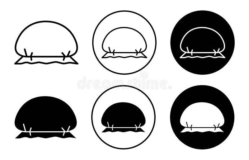 Shower Cap Icon Outline Flat Icon Stock Vector - Illustration of ...