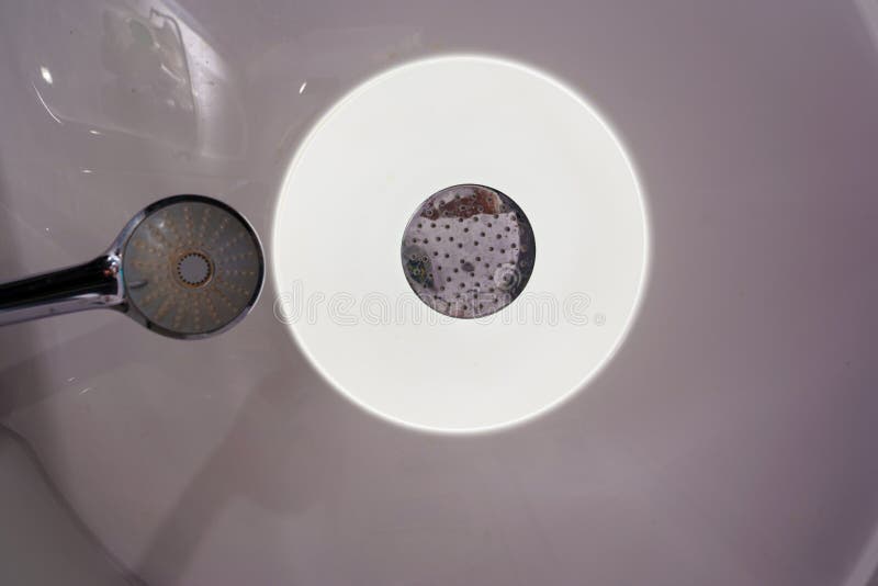 Shower Ceiling with Ring LED Module. the Concept of Modern Economical ...