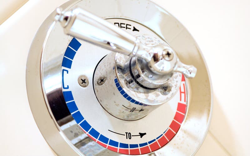 Shower Controls stock photo. Image of cleanliness, temperature - 1139550