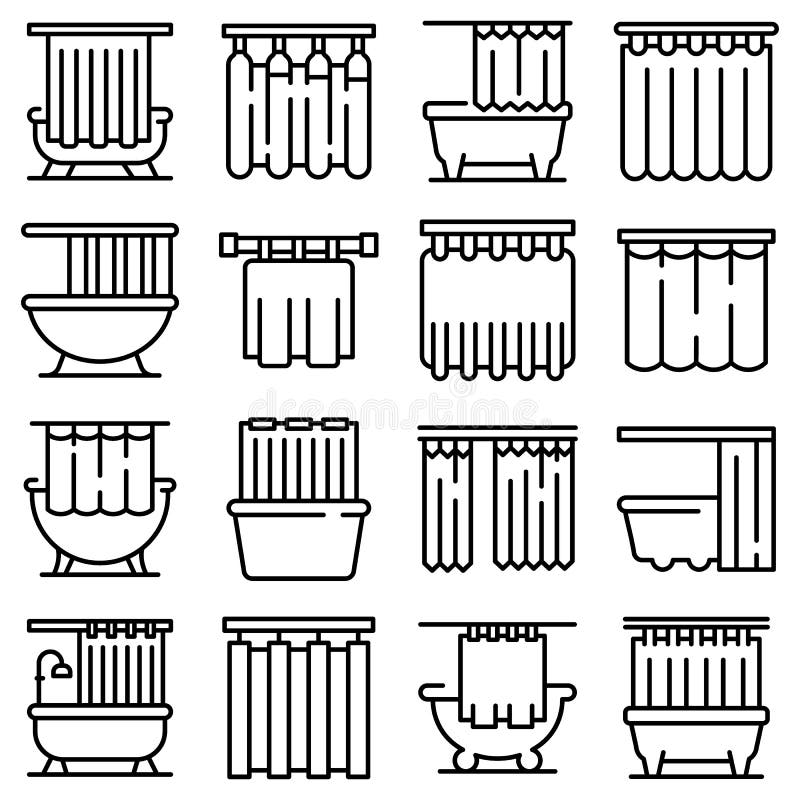 Curtain Shower Stock Illustrations – 6,926 Curtain Shower Stock ...