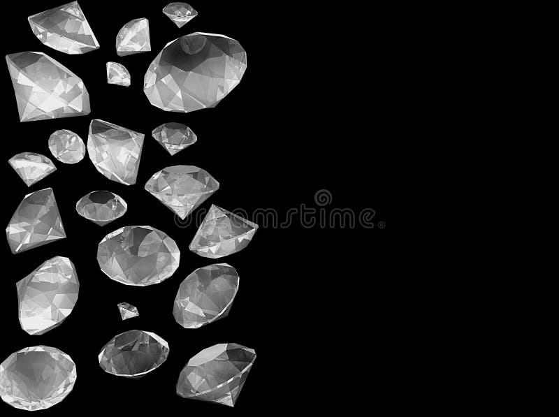 Shower of diamonds stock illustration. Illustration of blue - 1884196