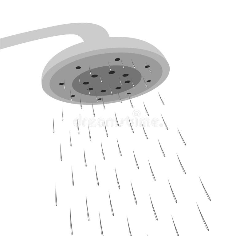 Shower draw design stock vector. Illustration of silhouette - 139997534