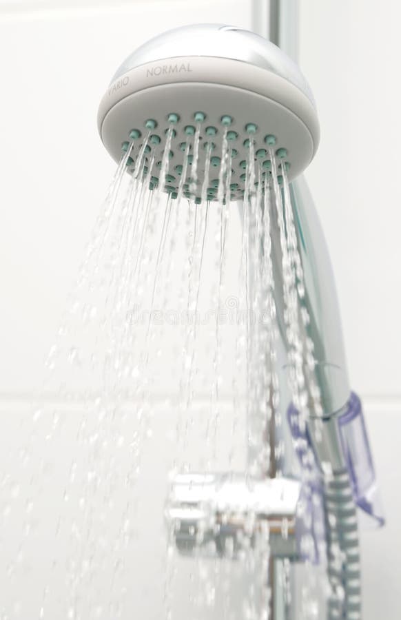 Shower Fresh and Drops and Sprays Water Stock Image - Image of fast ...