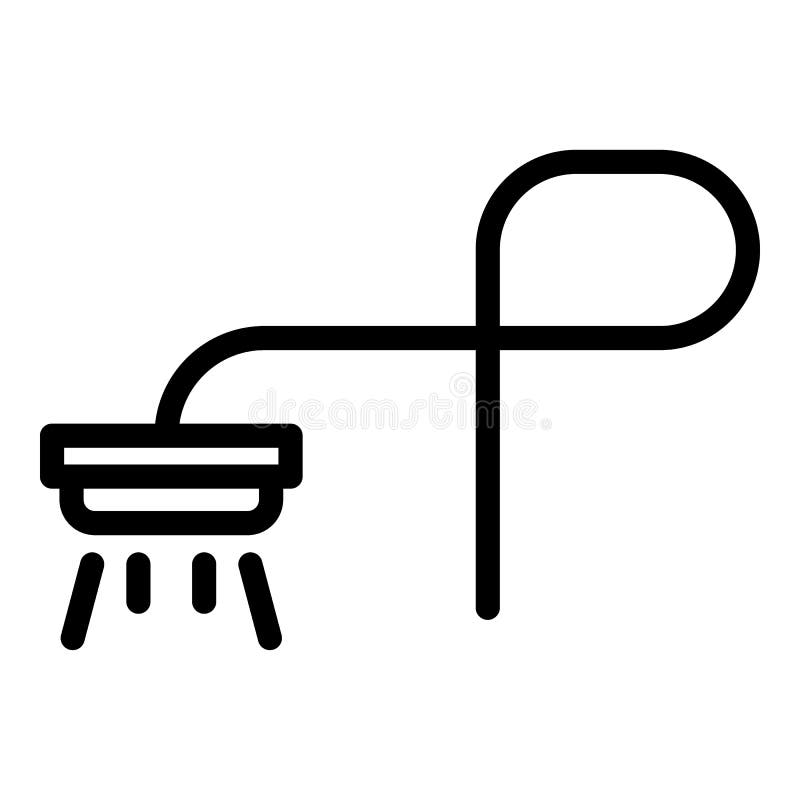 Hygiene Shower Curtain Icon Outline Style Stock Vector Illustration
