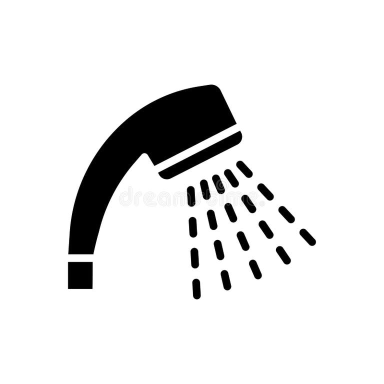 Shower Head Icon Vector on Trendy Design Stock Vector - Illustration of ...