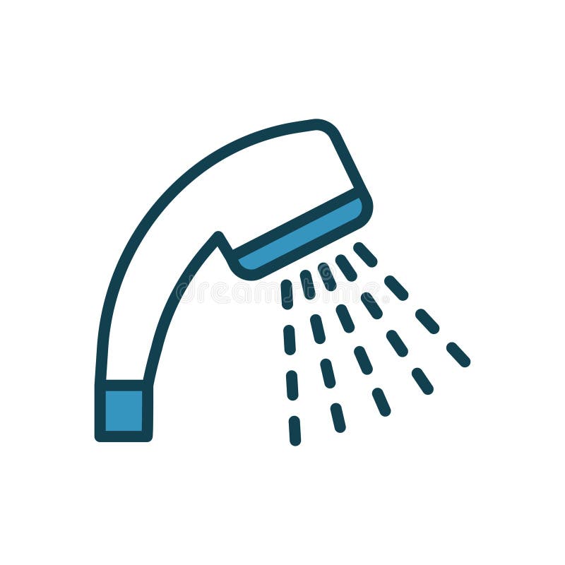 Shower Head Icon Vector on Trendy Design Stock Vector - Illustration of ...