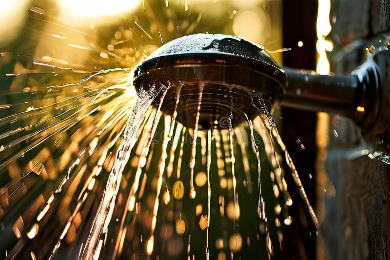 Shower Head Multiple Exposure a Shower Head with Multiple Exposu Stock ...