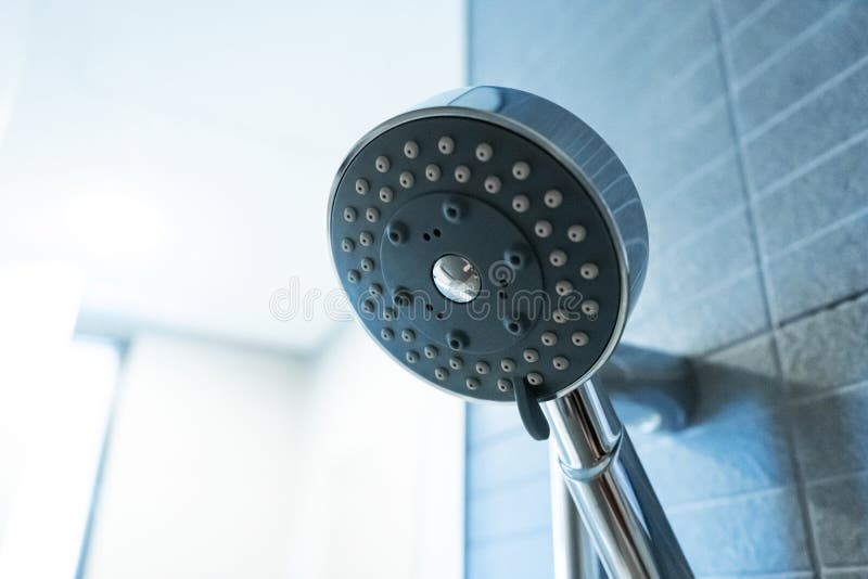 Shower Head. Shower Room Details Close Up Stock Photo - Image of ...