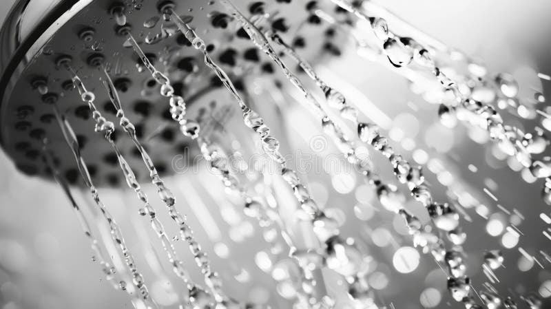 A Shower Head is Spraying Water in a Shower Stock Image - Image of ...