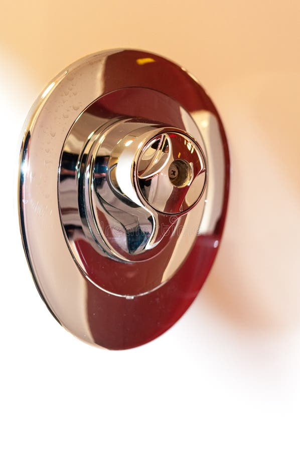 Shower Head Water Control Knob Stock Photo - Image of luxurious ...