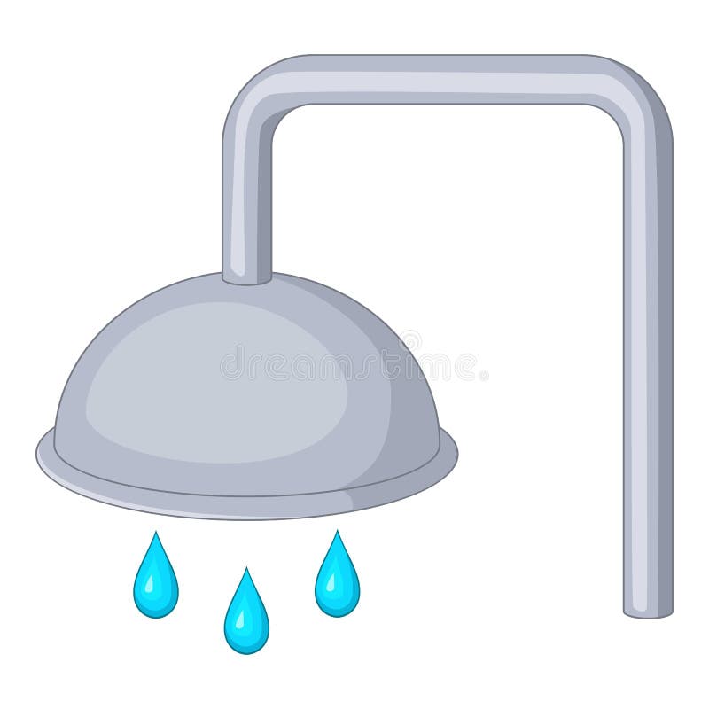 Shower icon, cartoon style stock vector. Illustration of running - 86107524